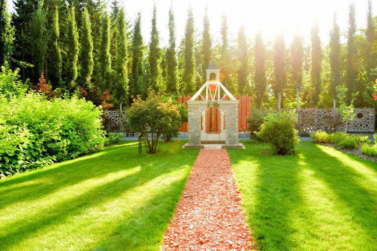 Japan, Hokkaido Garden Path, beautiful garden in Tokachi [Hokkaido]